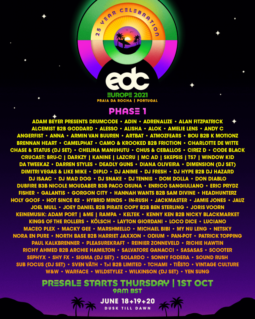EDC 2021 in Portugal – WE ALL ARE WELCOME HERE UNDER THE ELECTRIC SKY ...