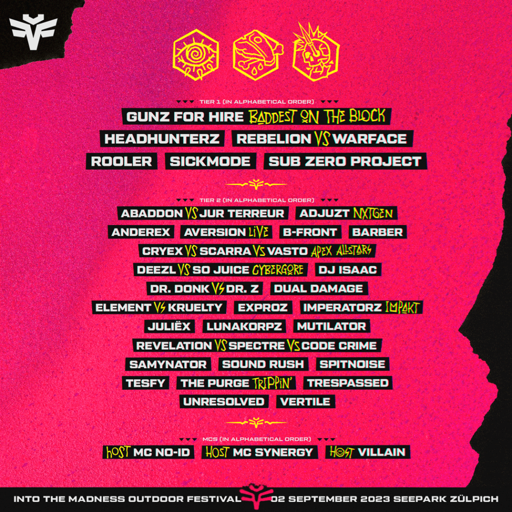 Into The Madness Festival - Full Line-Up Release - 02.09.2023 - Seepark ...