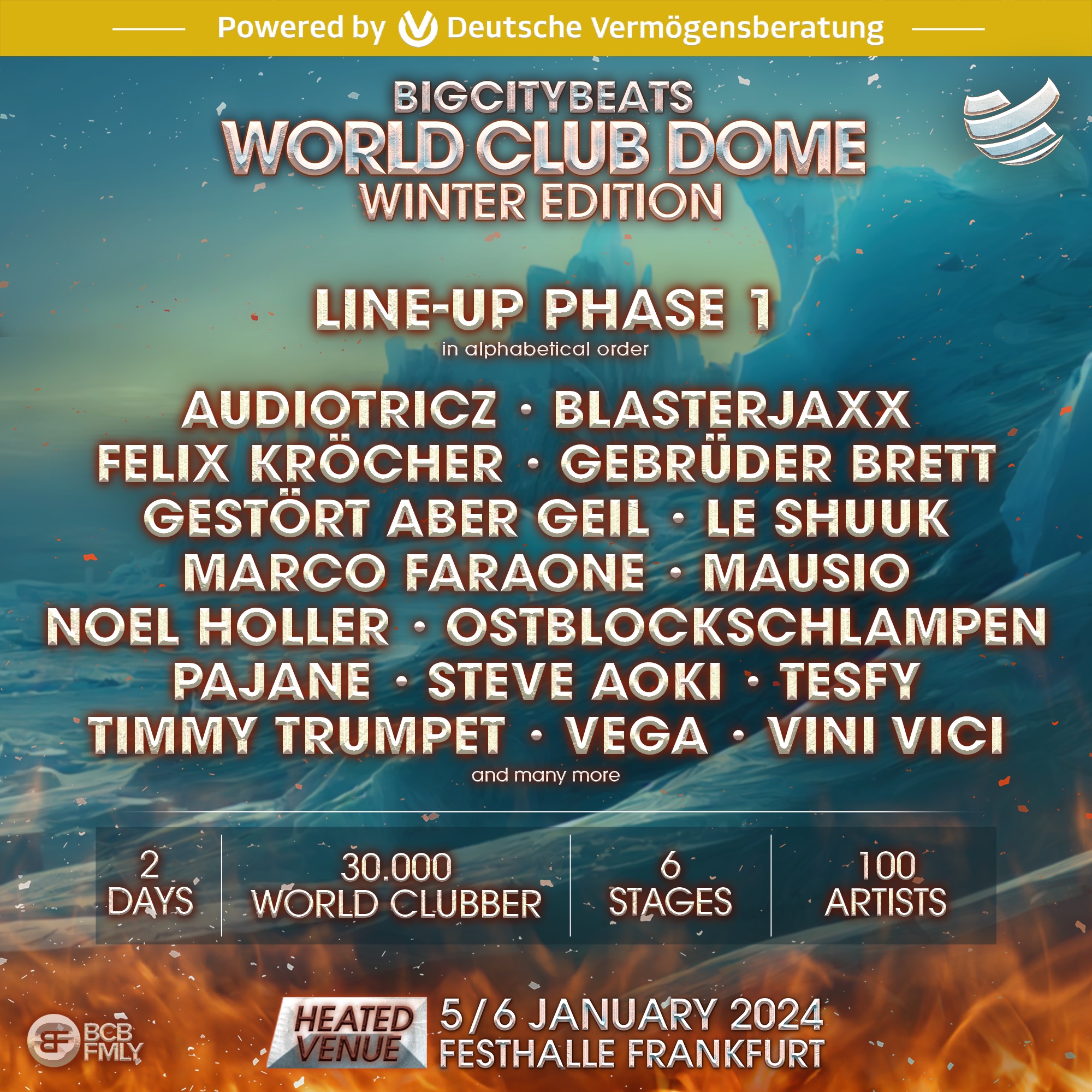 Line-up Phase 1 zum ersten WORLD CLUB DOME WINTEREDITION - Heimspiel ...